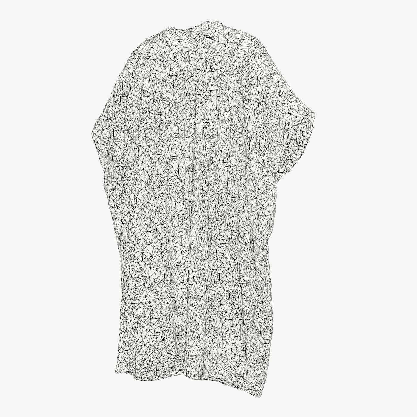 3D model Striped Poncho VR / AR / low-poly | CGTrader