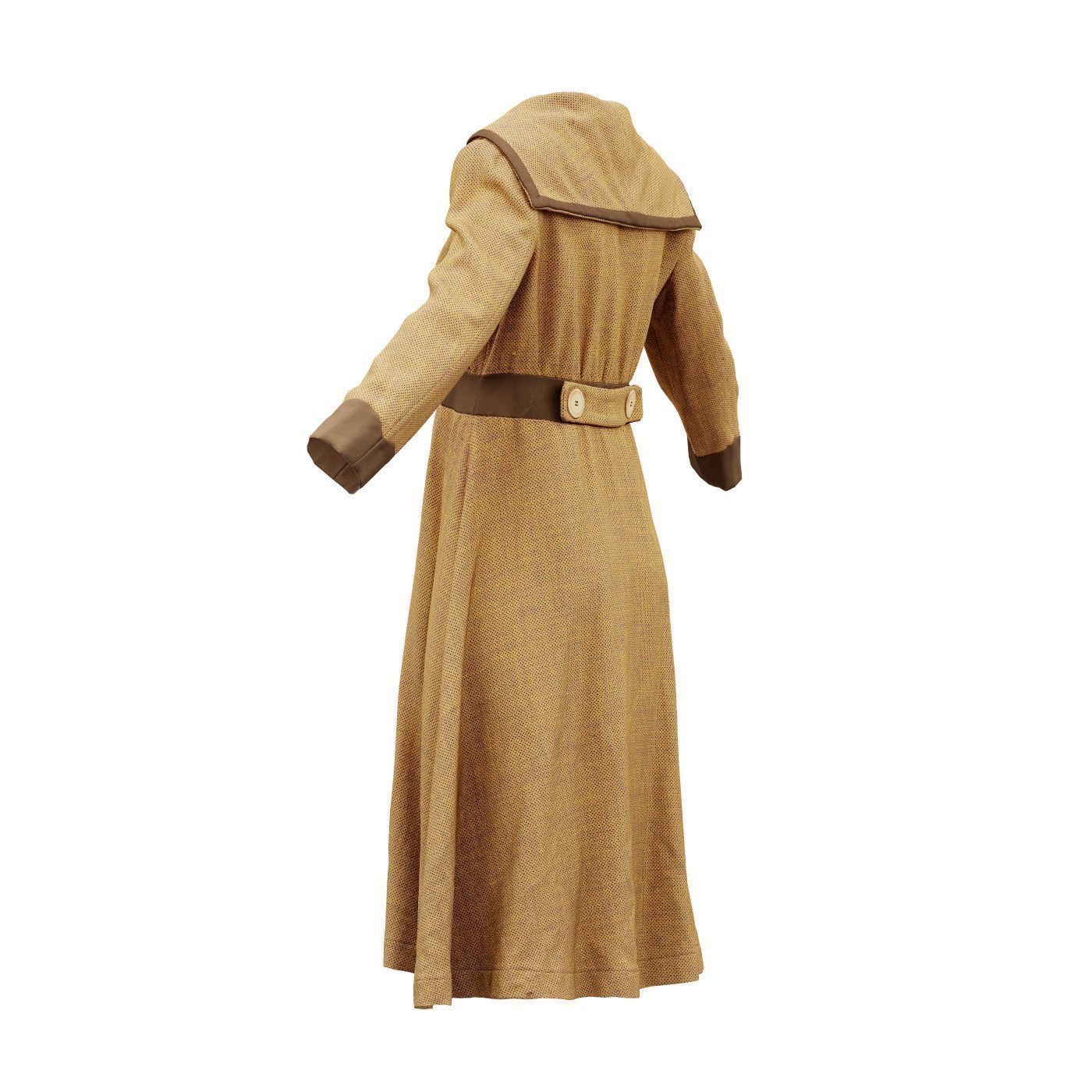 3D model Straw Coat Closed VR / AR / low-poly | CGTrader