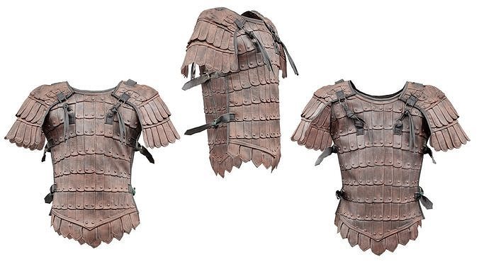 3D model Plated Soldier Armor VR / AR / low-poly | CGTrader