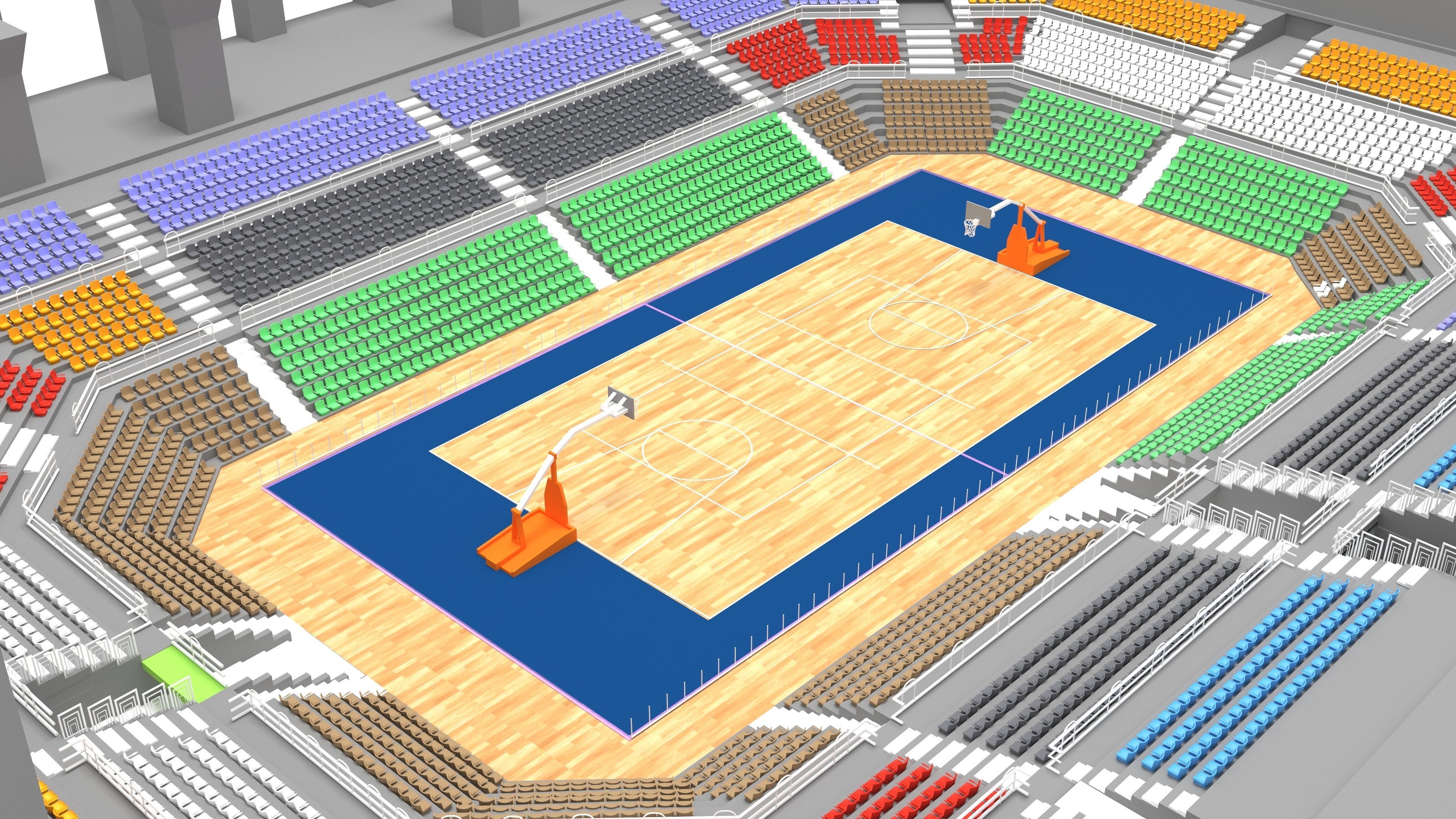 sports arena 3D model | CGTrader