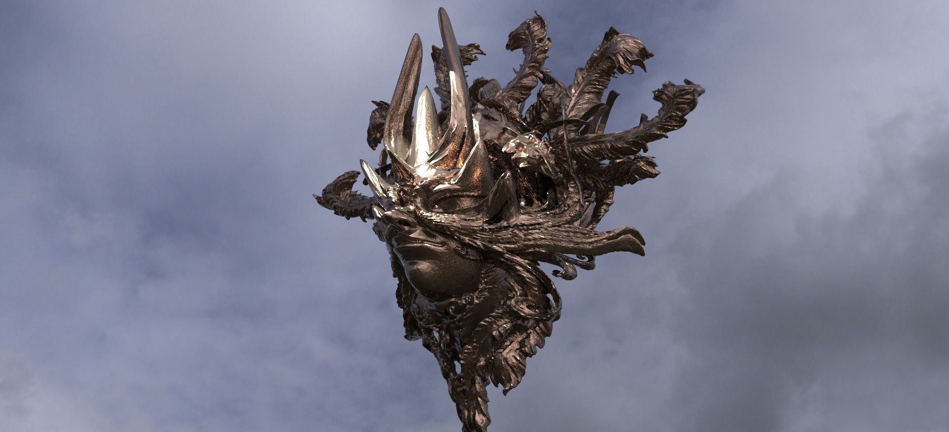 Baroque Cult Mask 3D model | CGTrader