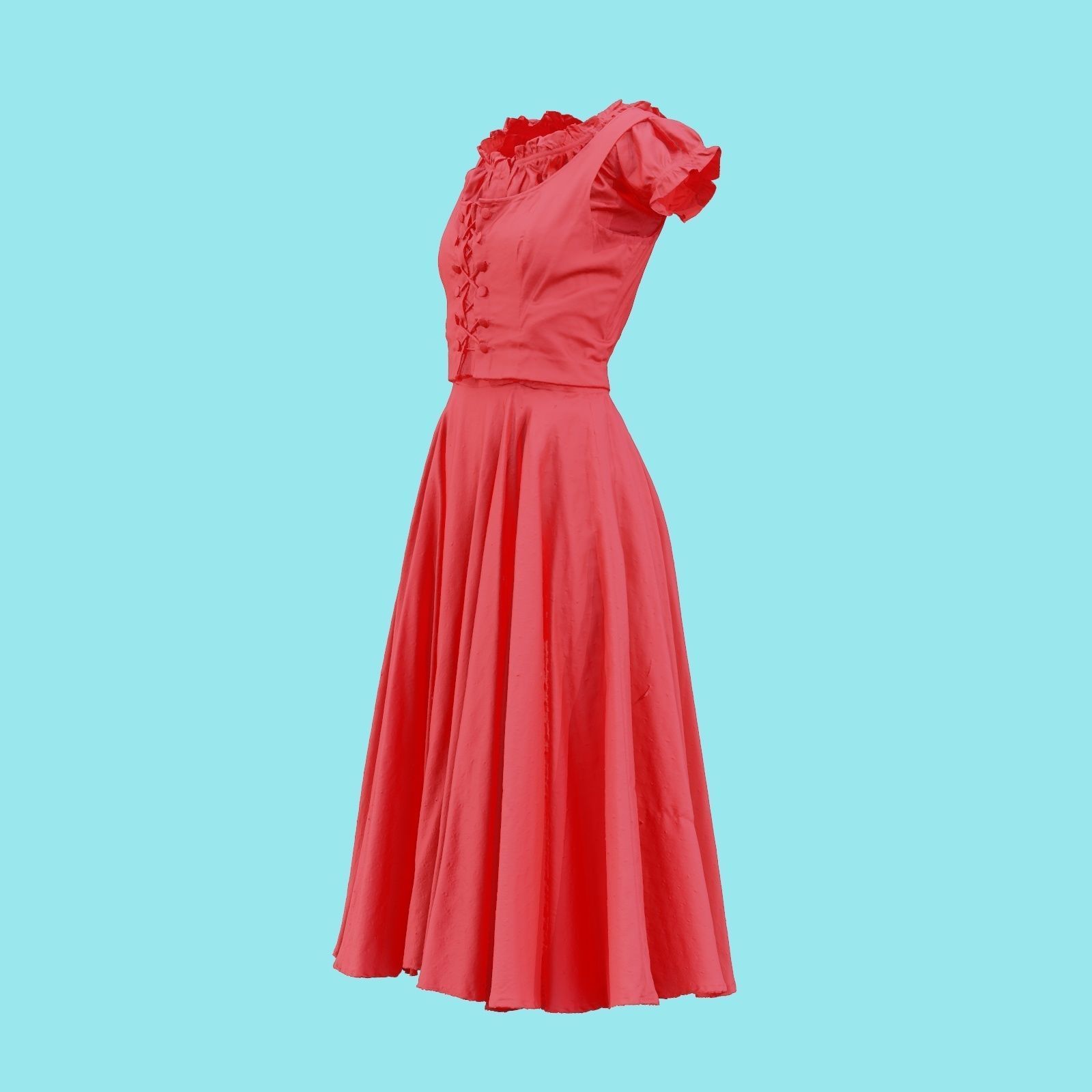 3D model Oktoberfest Dress VR / AR / low-poly | CGTrader