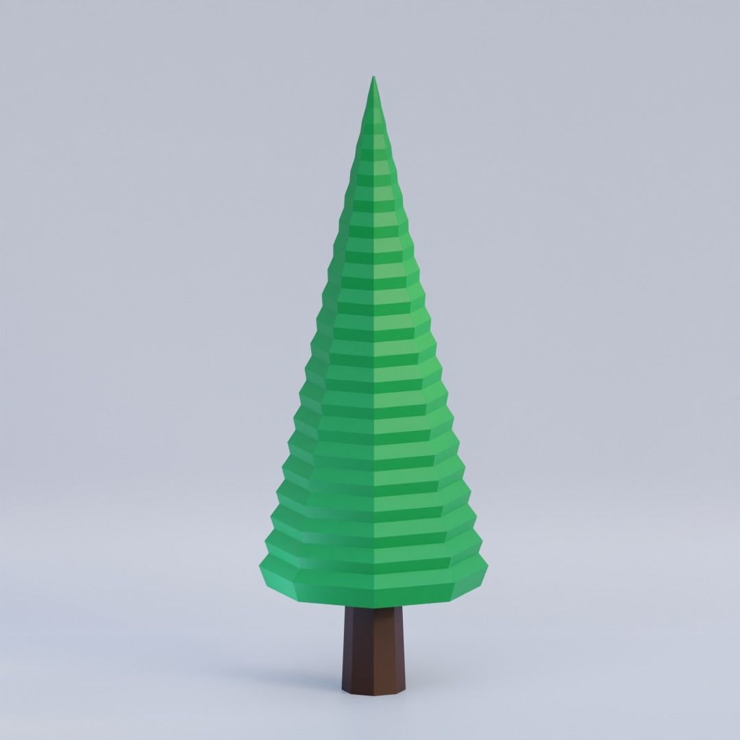 3D model Fir-trees VR / AR / low-poly | CGTrader