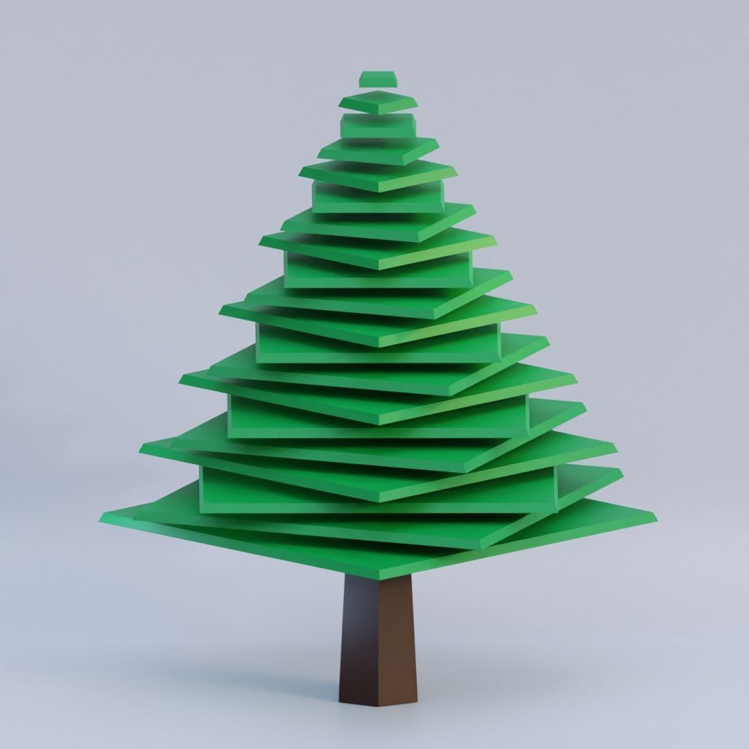 3D model Fir-trees VR / AR / low-poly | CGTrader