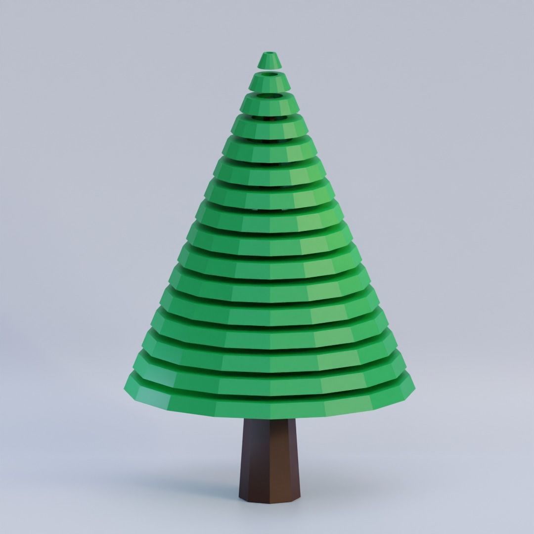 3D model Fir-trees VR / AR / low-poly | CGTrader