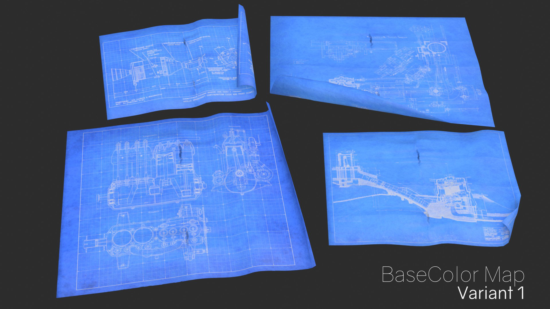 3D model Technical Blueprints VR / AR / low-poly | CGTrader