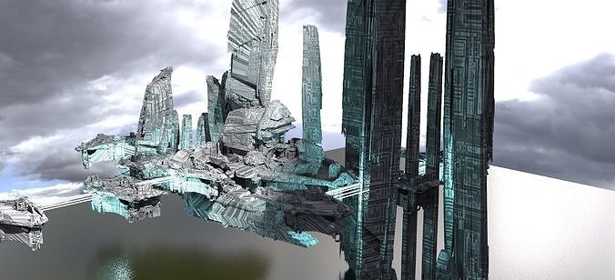 Halo Forerunner Inspired Gateway Connectors 3D model | CGTrader