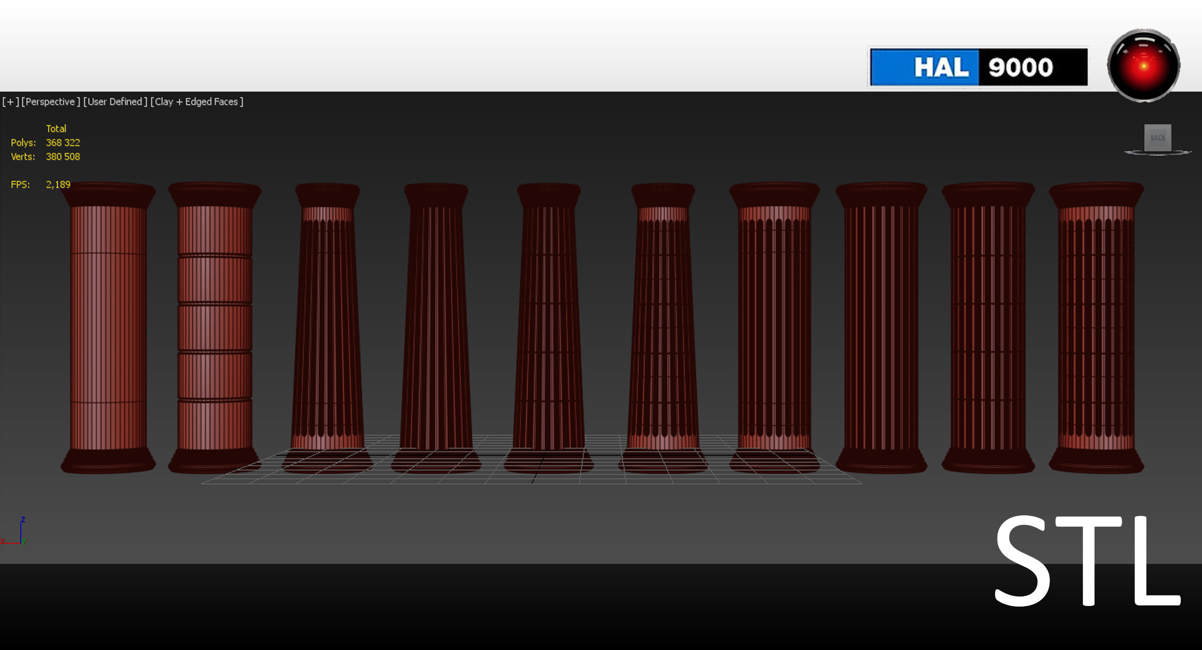 Modular Columns Pillars 1 3D model | CGTrader