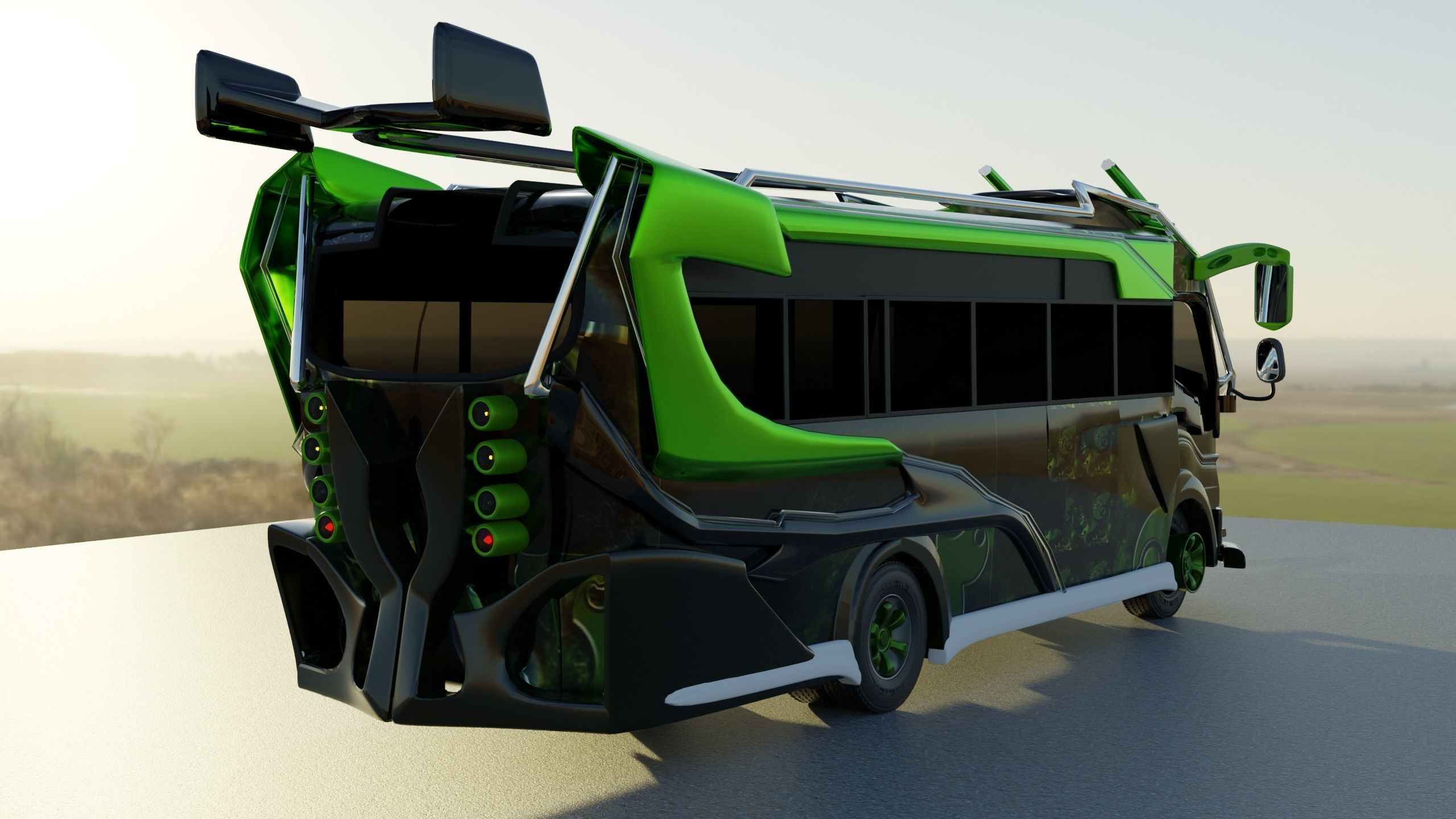 bus matatu 3D model | CGTrader