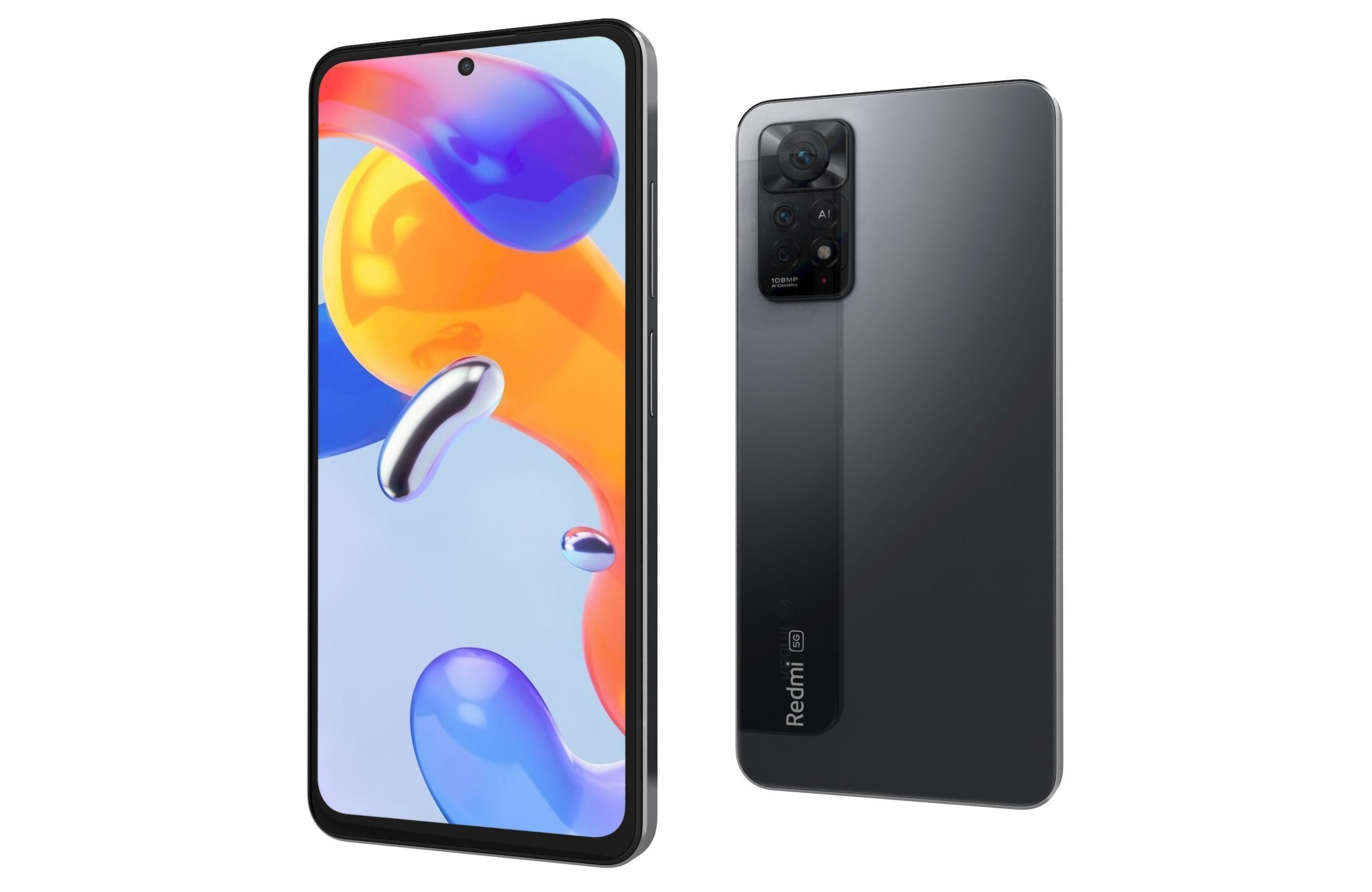 Xiaomi Redmi Note 11 Pro 5G Graphite Gray 3D model | CGTrader