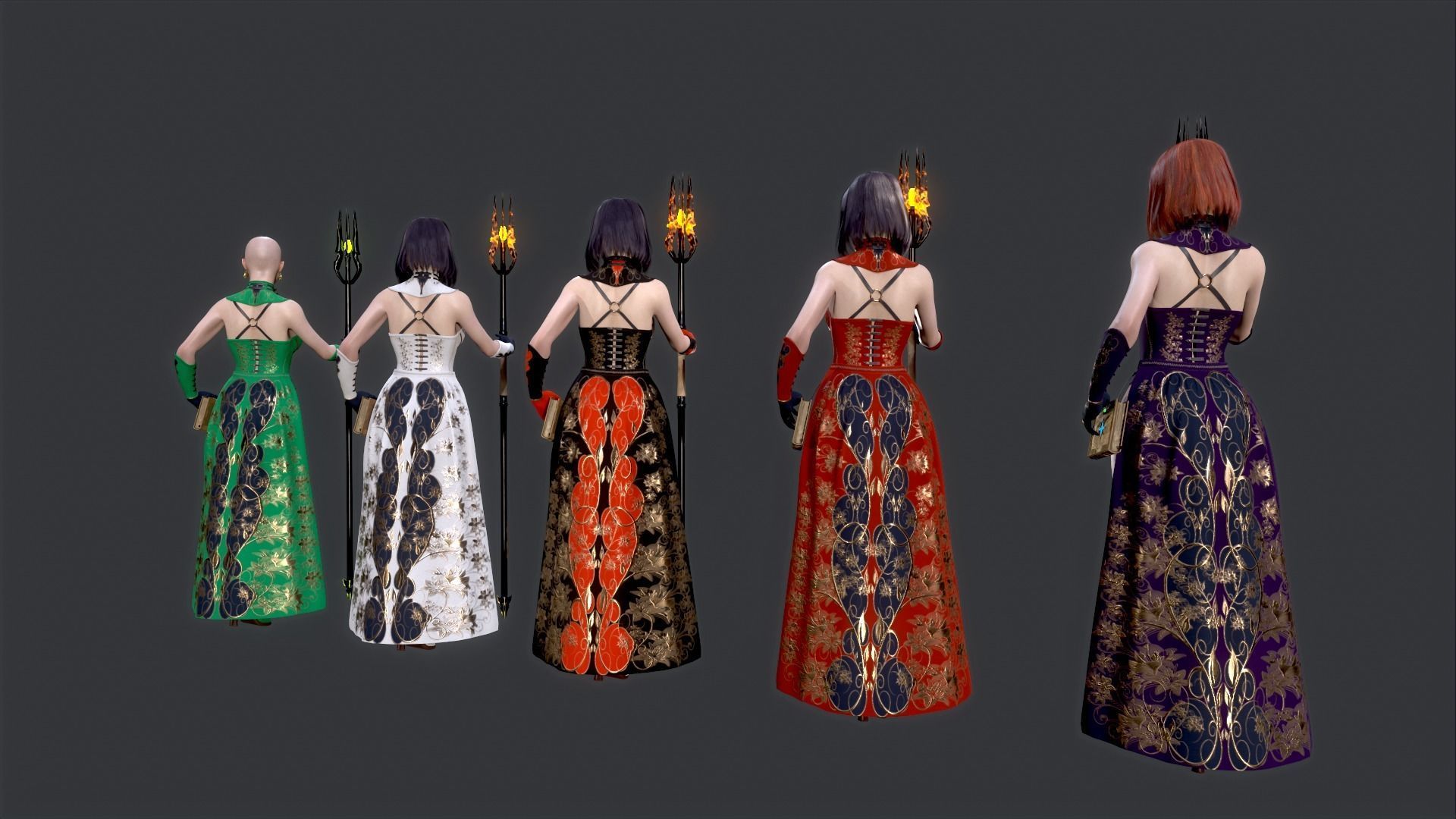 3D model Woman Mage VR / AR / low-poly | CGTrader