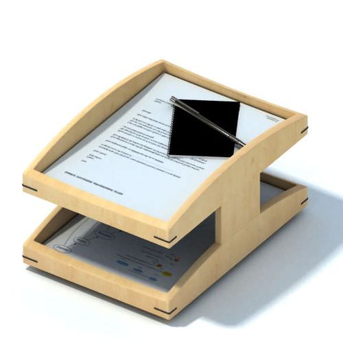 Wooden In Out Memo Box 3D Model - CGTrader.com