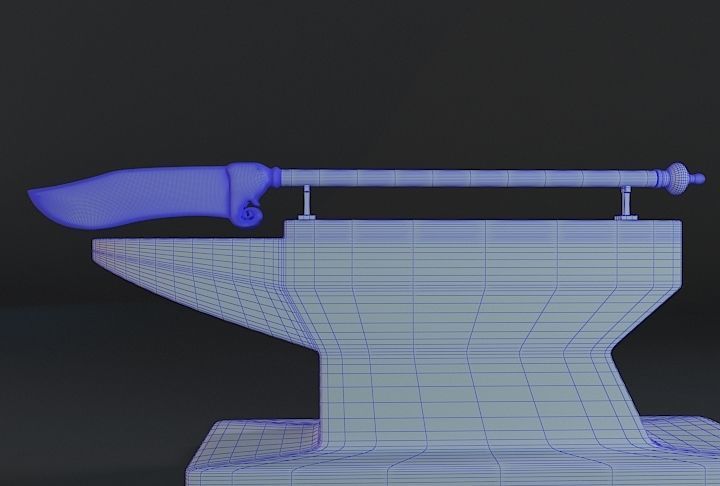 Bhuj ancient Indian weapon 3D model | CGTrader
