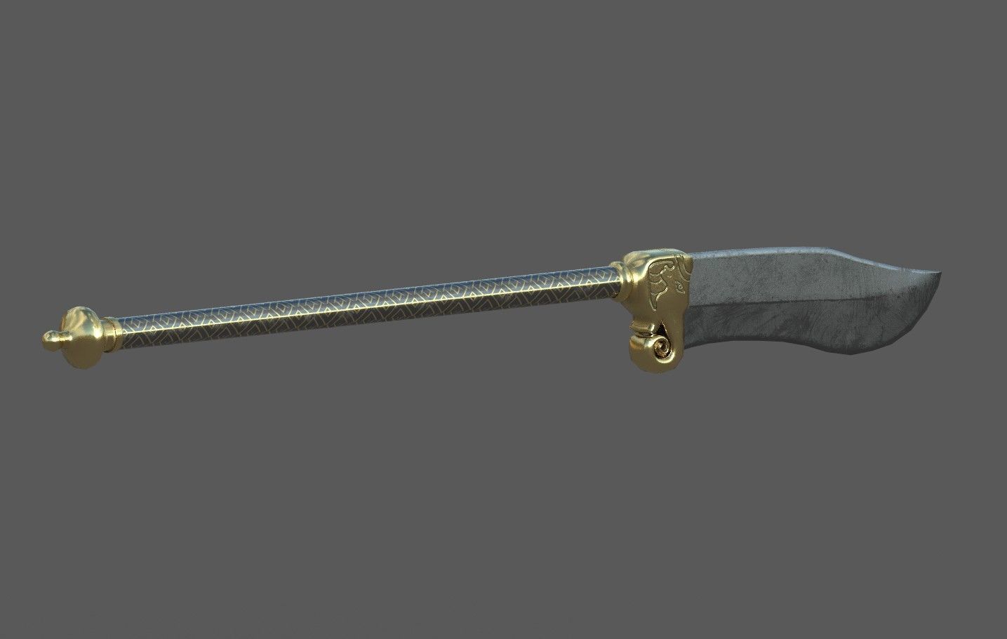 3D model Bhuj ancient Indian weapon Low poly VR / AR / low-poly | CGTrader