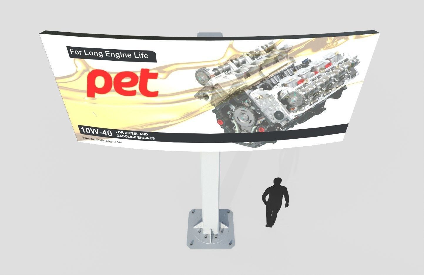 3D model Billboard M3 VR / AR / low-poly | CGTrader