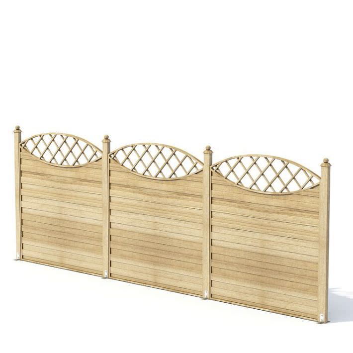 Garden Wooden Fencing 3D model | CGTrader