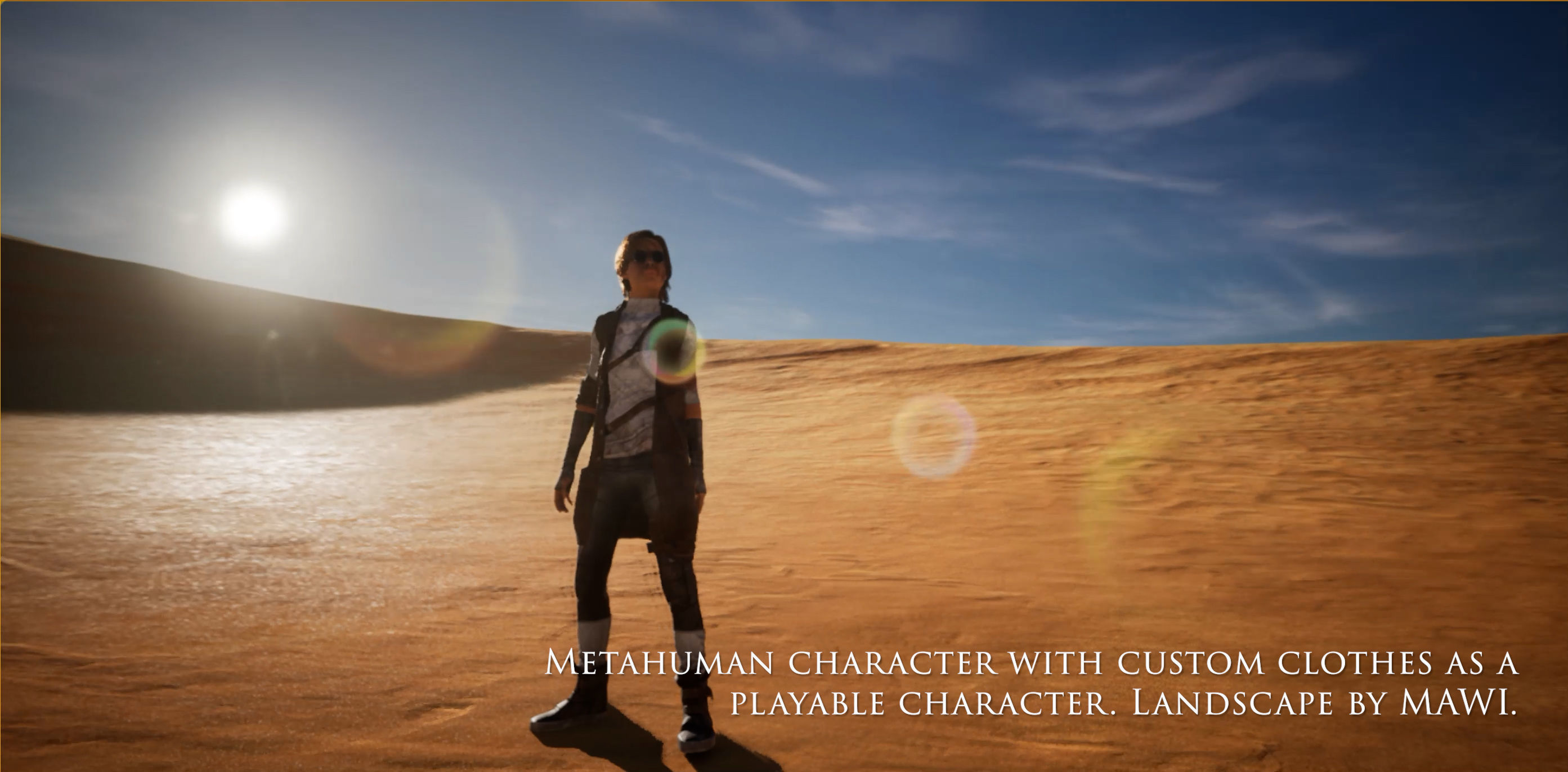 3D model Custom female outfit for Metahuman character VR / AR / low ...