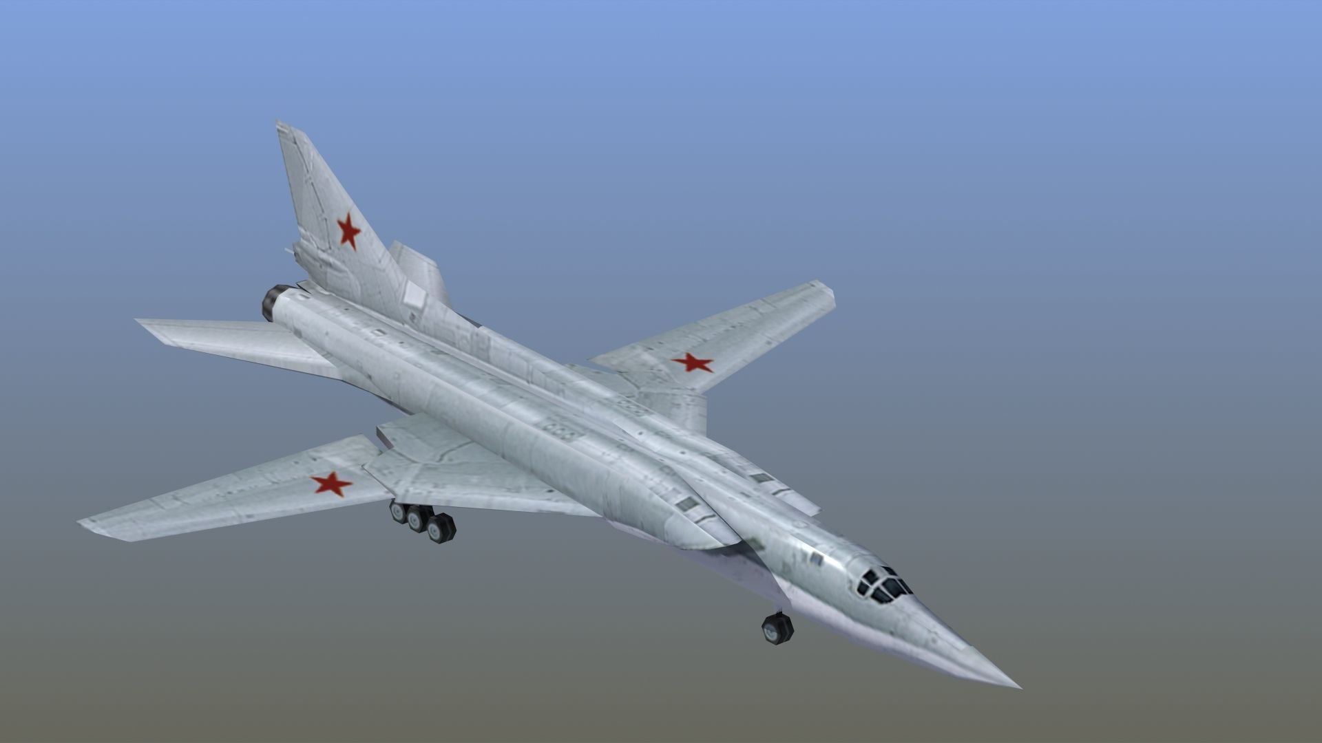 3D model Tu-22 Backfire LD1 VR / AR / low-poly | CGTrader