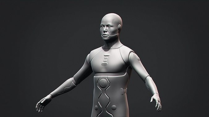 3D model Male Robot Base Mesh VR / AR / low-poly | CGTrader