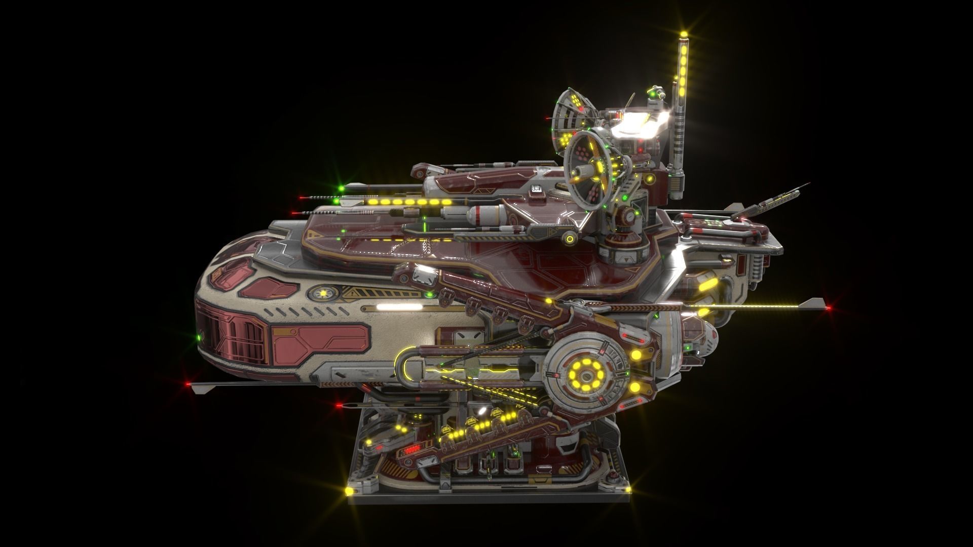 Imperial Large Command Module 3D model animated | CGTrader