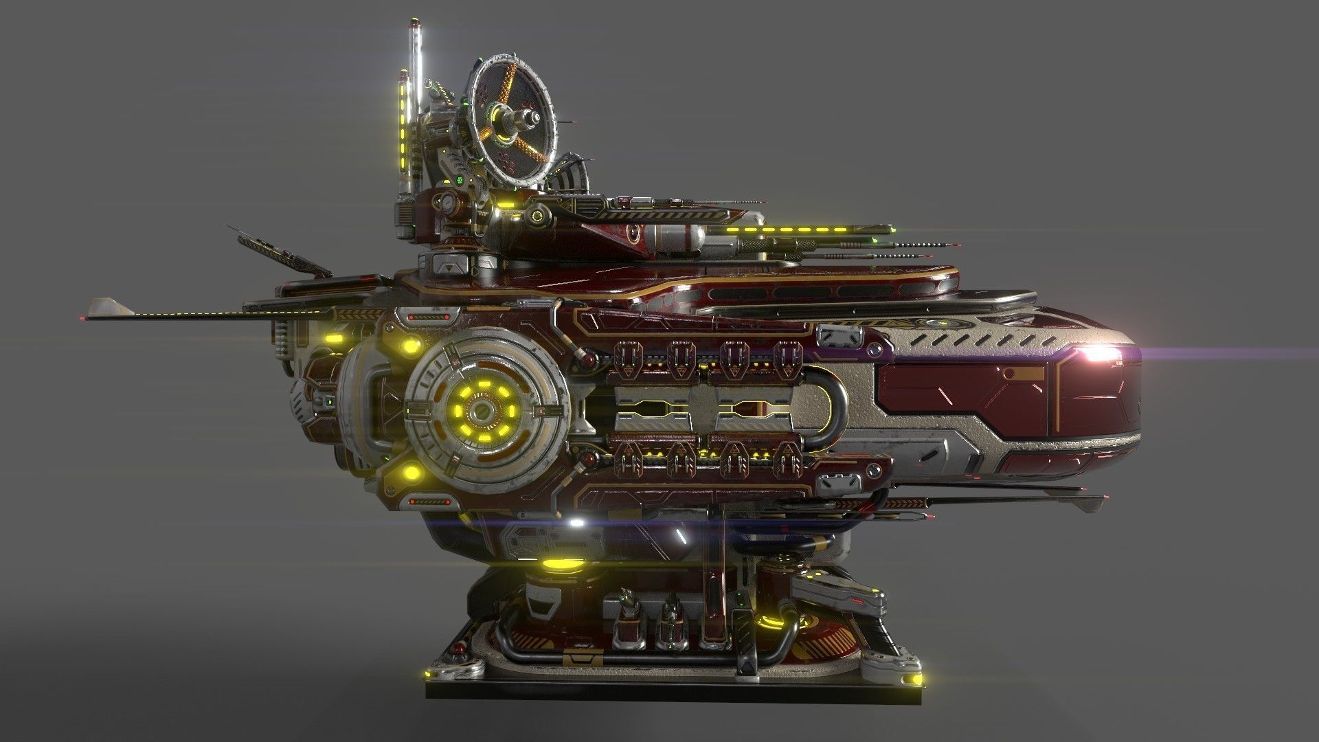 Imperial Large Command Module 3D model animated | CGTrader