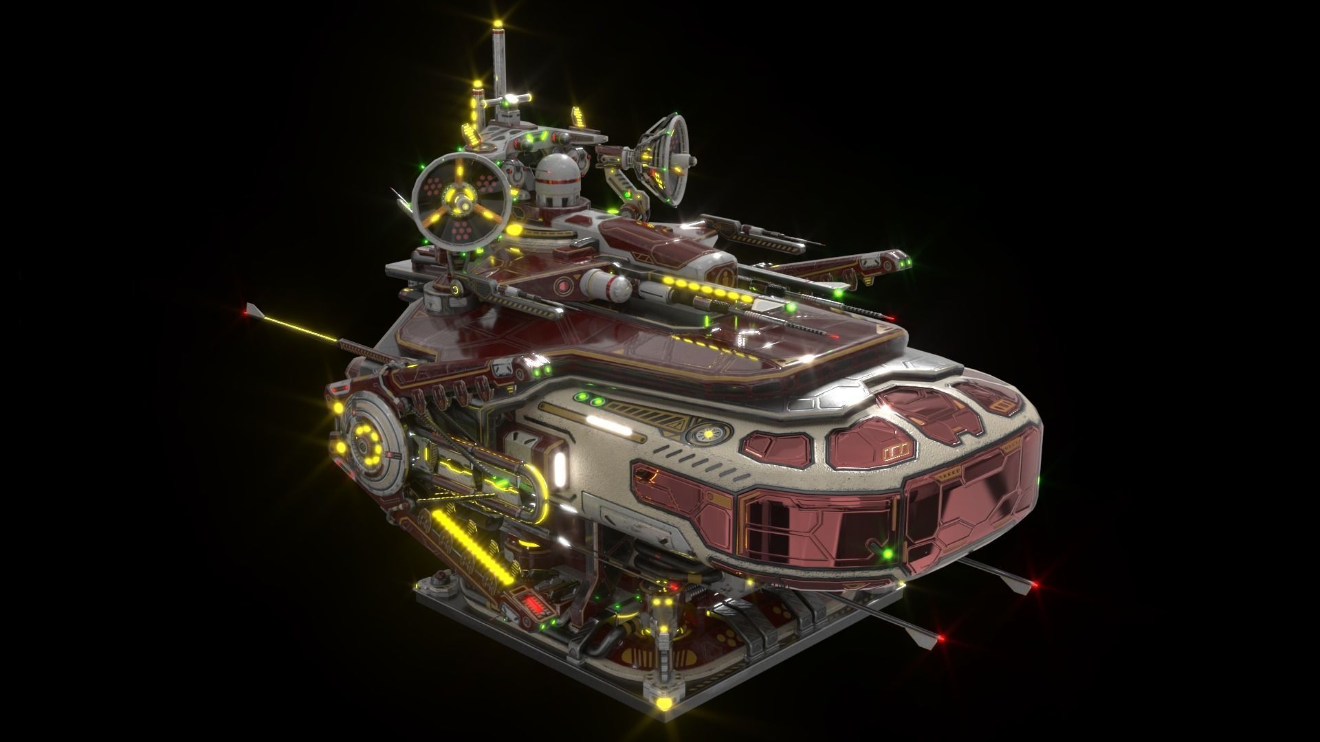 Imperial Large Command Module 3D model animated | CGTrader