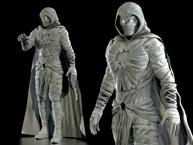 3D model Moon Knight VR / AR / low-poly rigged | CGTrader