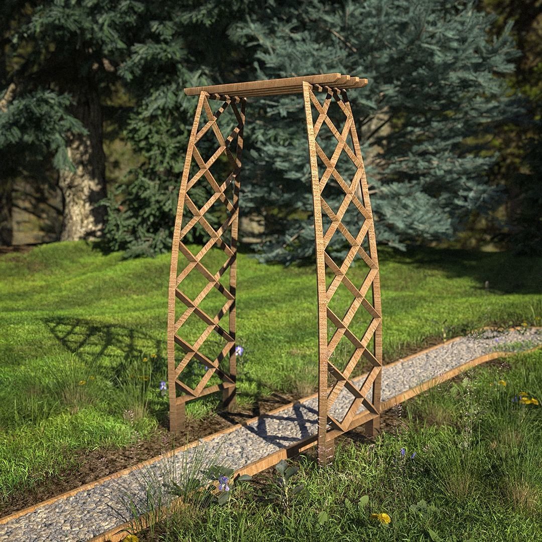 Garden Trellis 3D model | CGTrader