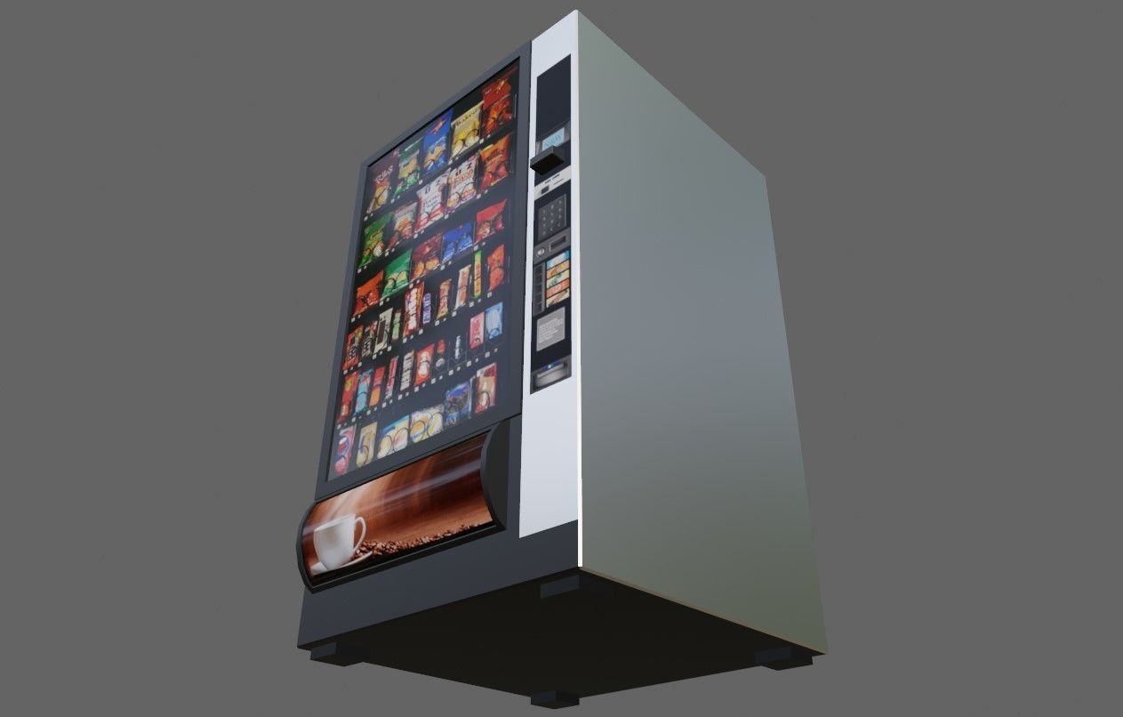 3D model Candy Vending Machine - Maquina de Doces VR / AR / low-poly ...
