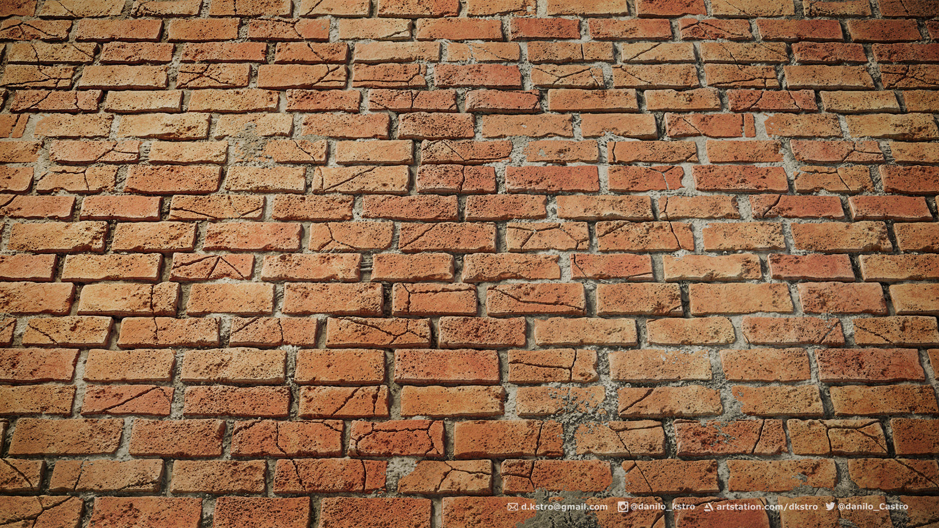 Bricks and concrete base - Procedural Texture Texture | CGTrader