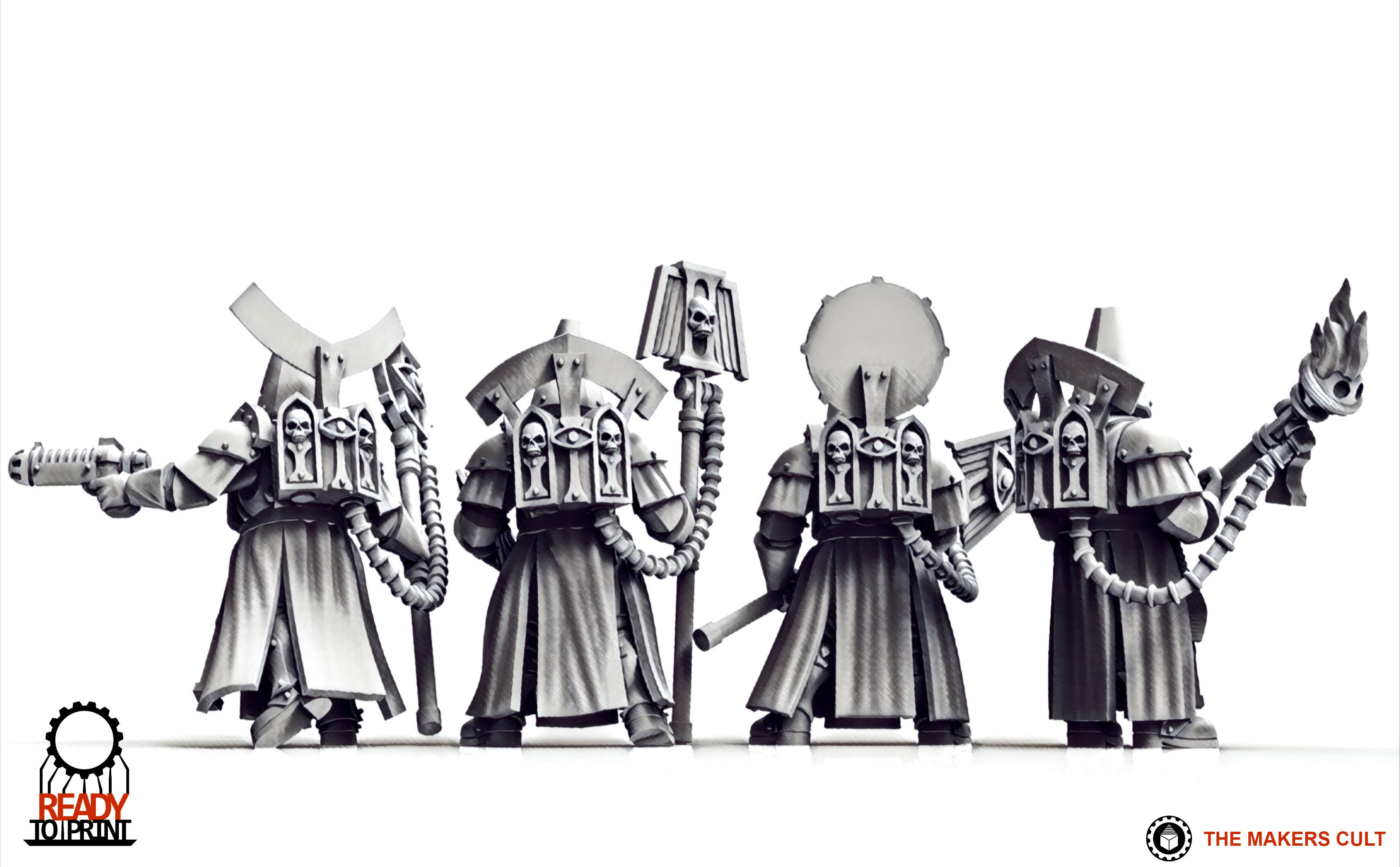 Feudal Guard - Battle Priests 3D model 3D printable | CGTrader