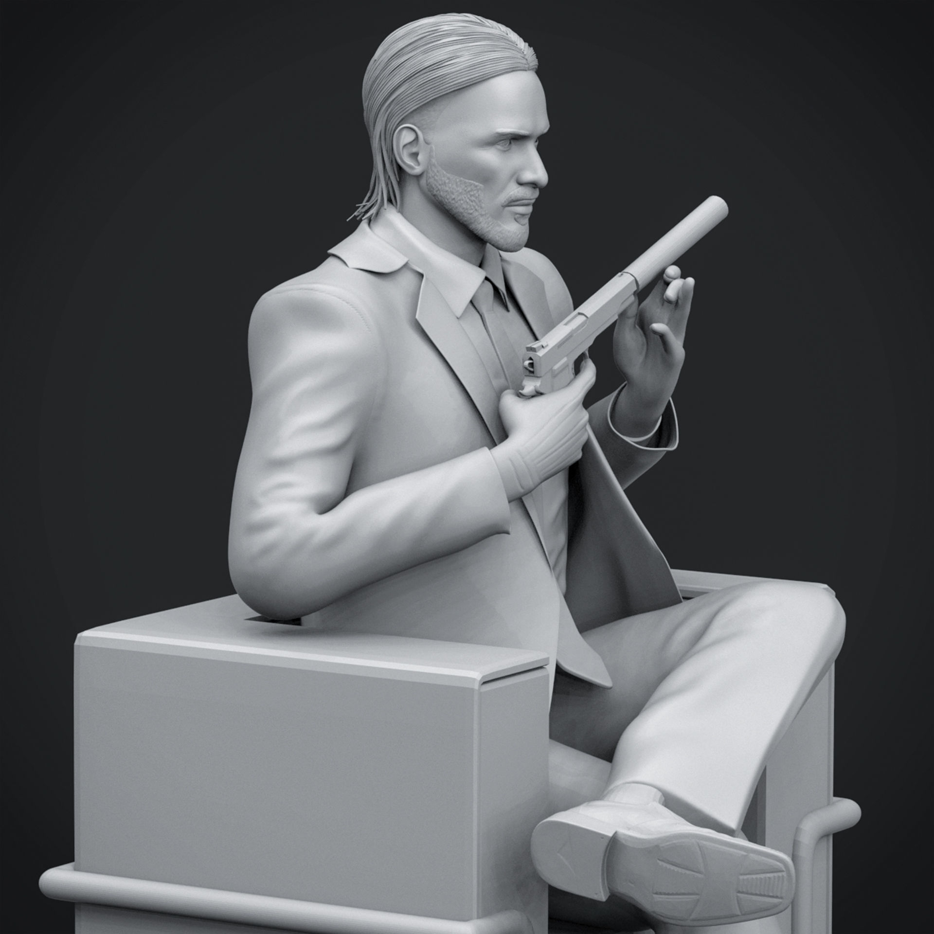 John Wick 3D Printable 3D model 3D printable | CGTrader