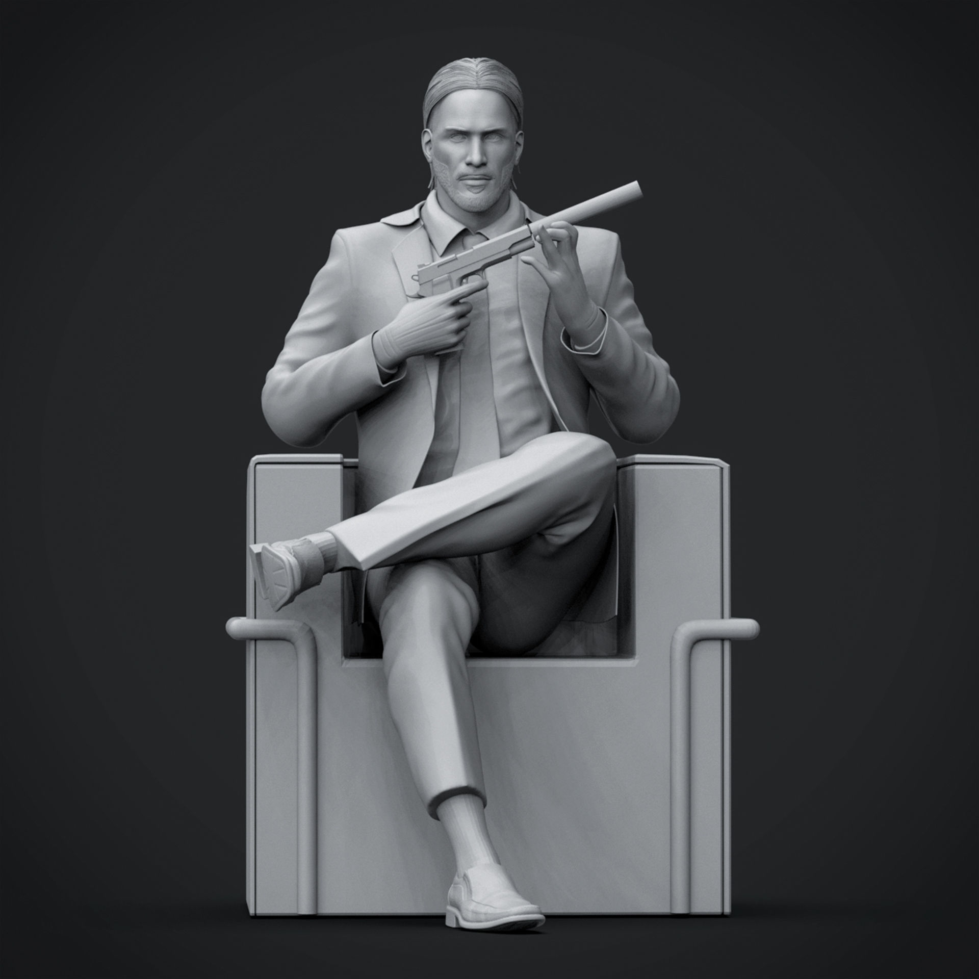 John Wick 3D Printable 3D model 3D printable | CGTrader