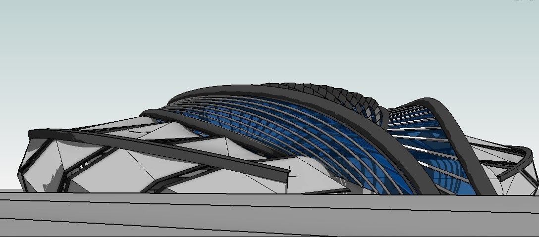 Sports stadium compelete revit project 3D model | CGTrader