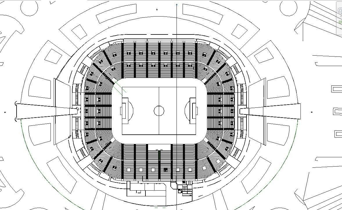 Sports stadium compelete revit project 3D model | CGTrader