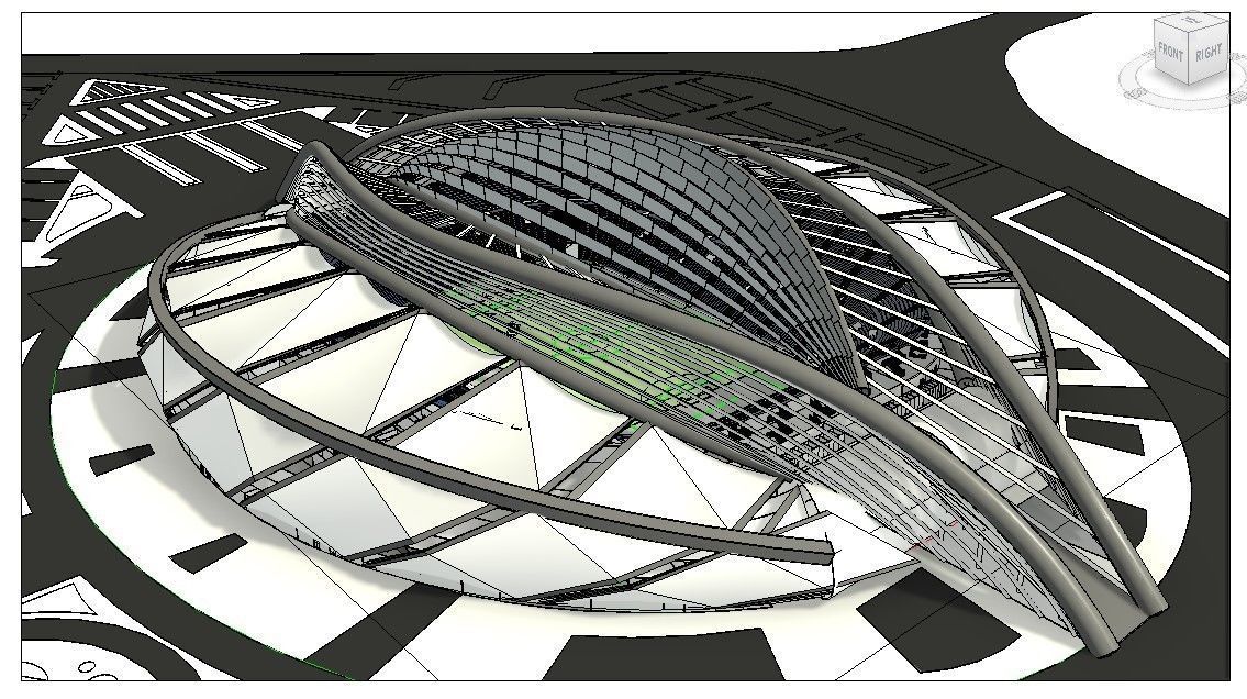 Sports stadium compelete revit project 3D model | CGTrader