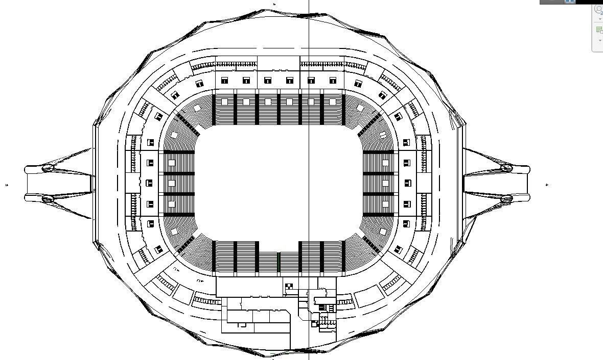 Sports stadium compelete revit project 3D model | CGTrader
