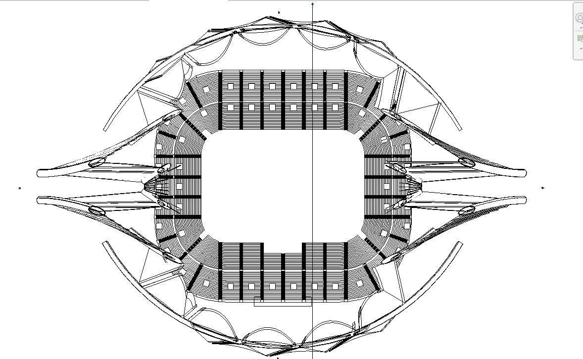 Sports stadium compelete revit project 3D model | CGTrader