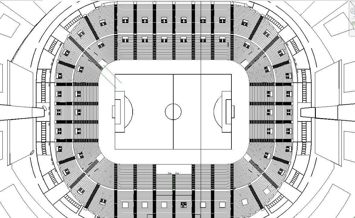 Sports stadium compelete revit project 3D model | CGTrader