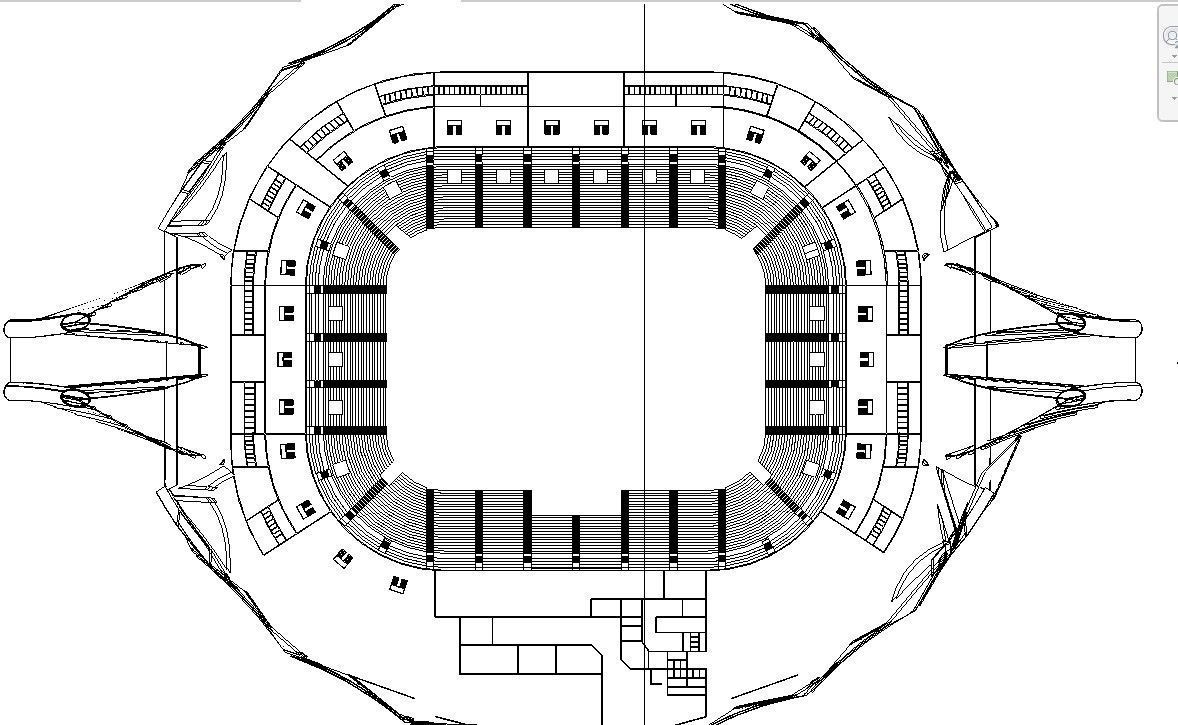 Sports stadium compelete revit project 3D model | CGTrader