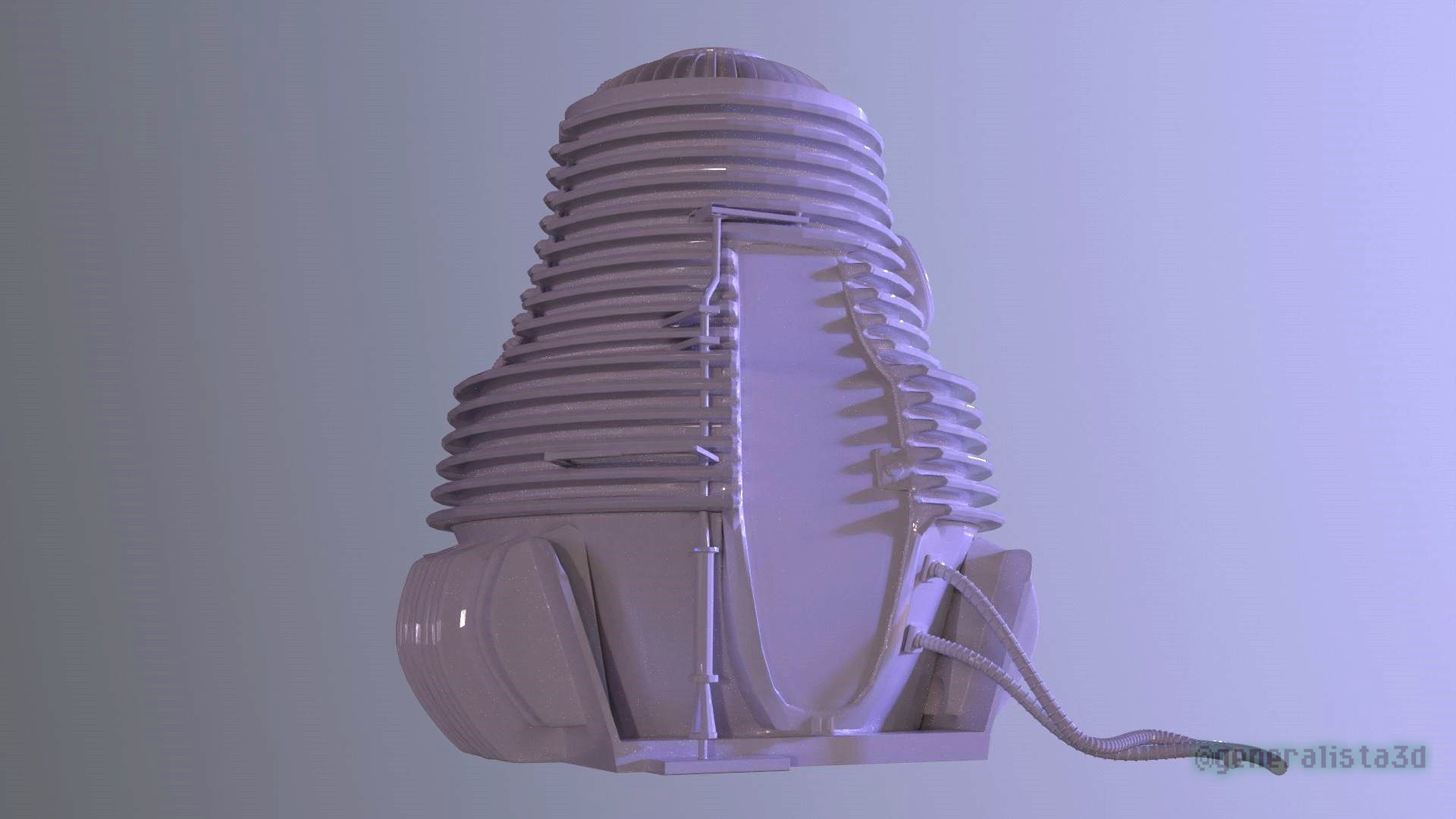 The Fly Teleportation Pod Printable version 3D model 3D printable ...