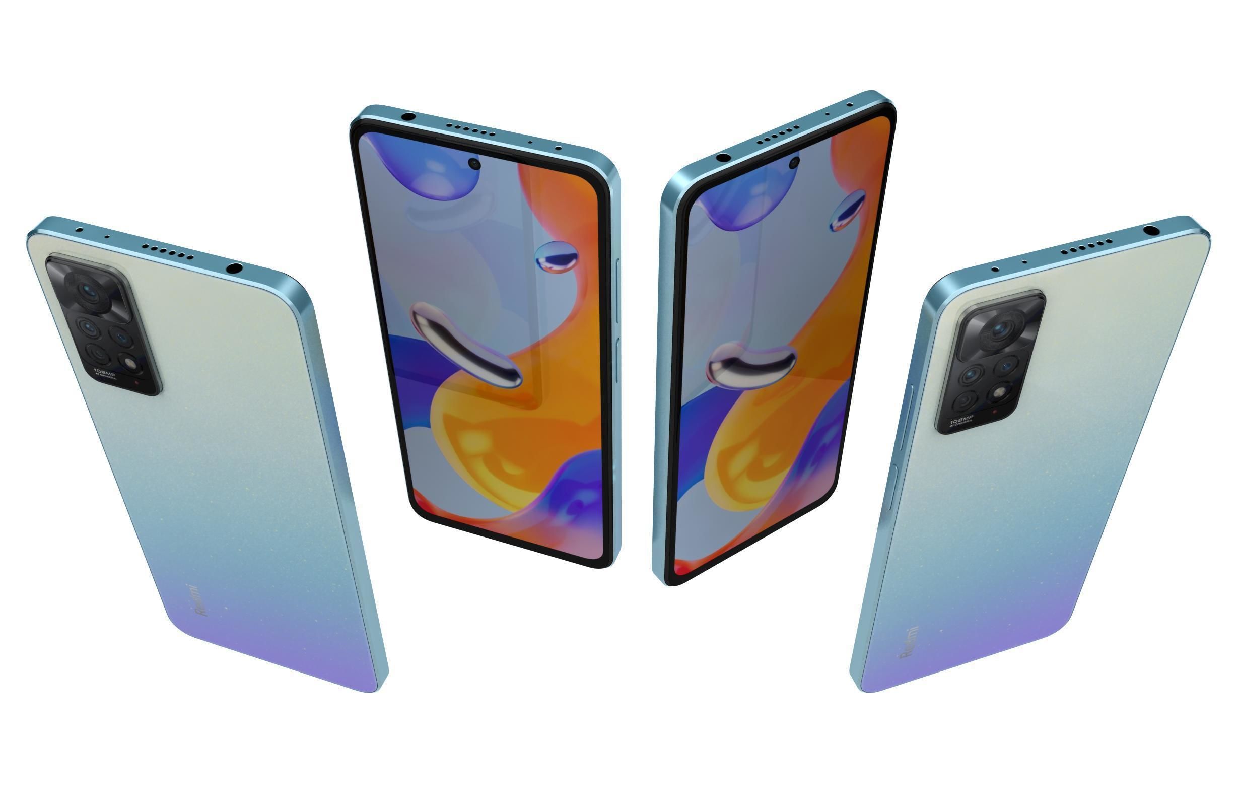 Xiaomi Redmi Note 11 Pro All Colors 3D model | CGTrader