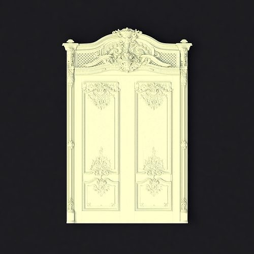 door stl ornate 3D model | CGTrader
