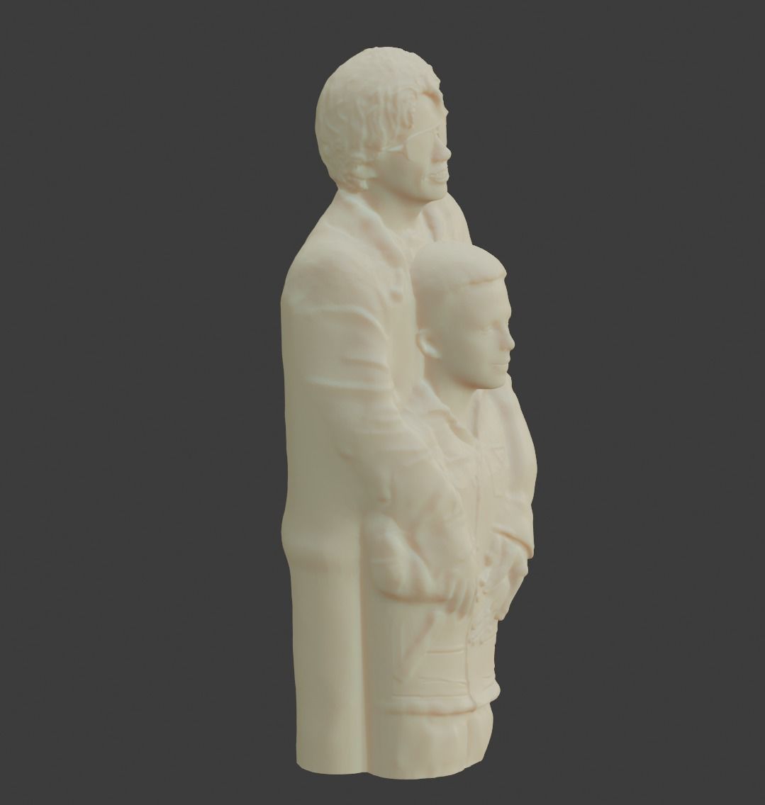 Mother Child Hugging Pose 3D model 3D printable | CGTrader