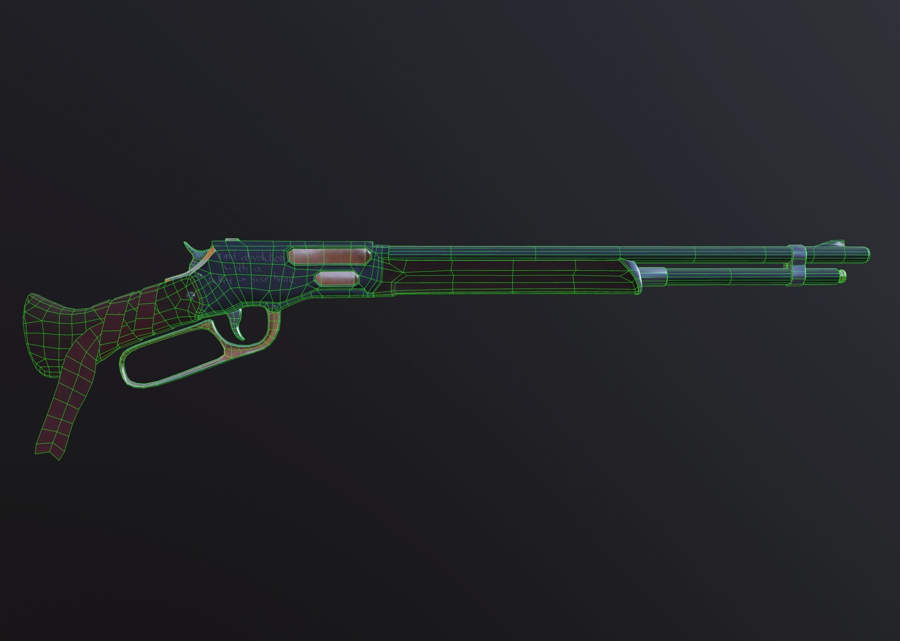 3D model Stylized rifle VR / AR / low-poly | CGTrader
