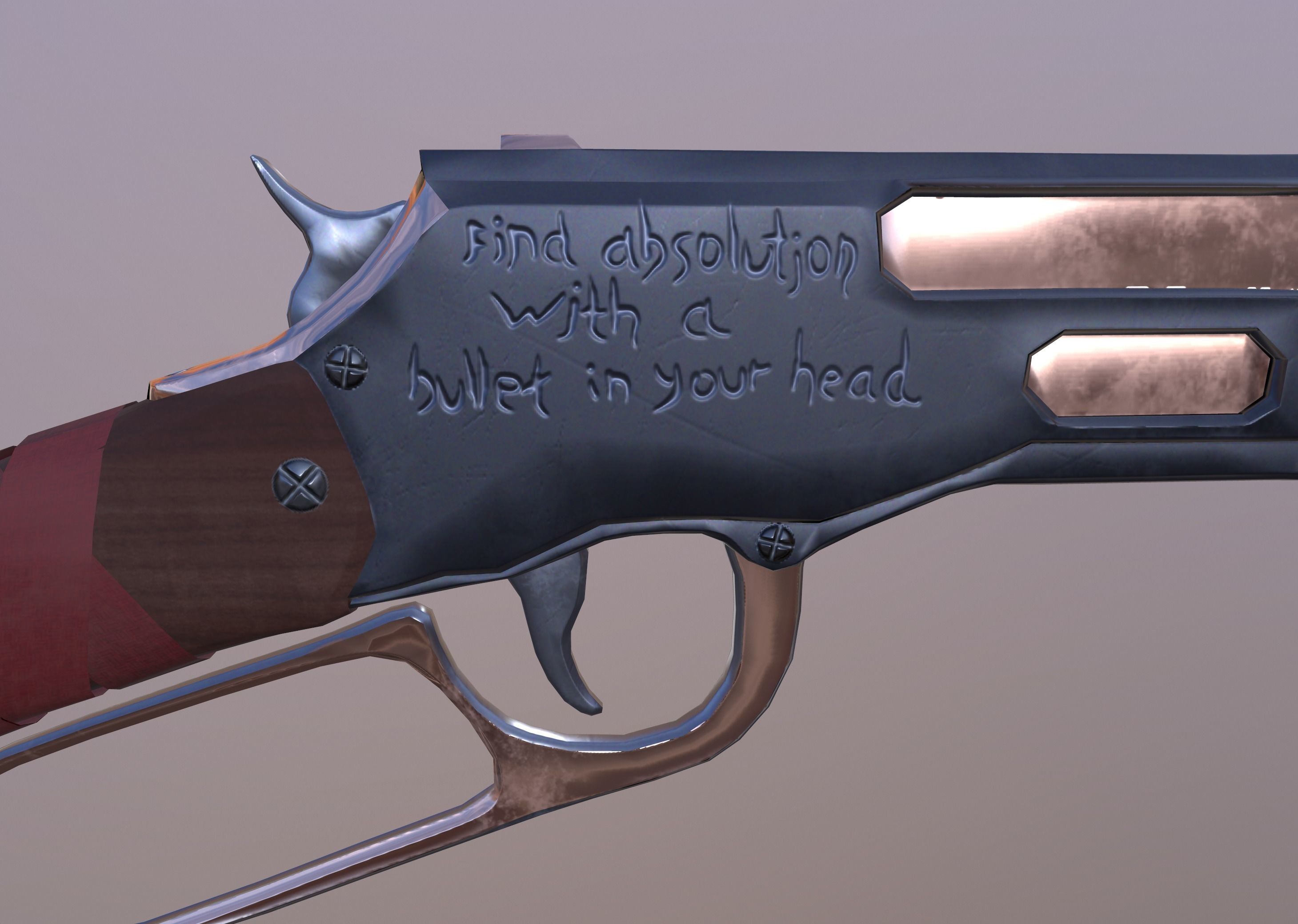 3D model Stylized rifle VR / AR / low-poly | CGTrader