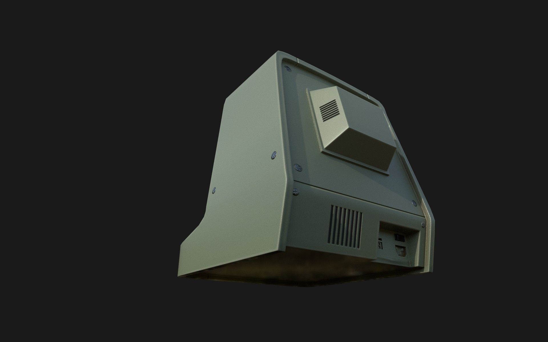 3D model Retro Stylized Computer - Tutorial Included VR / AR / low-poly ...