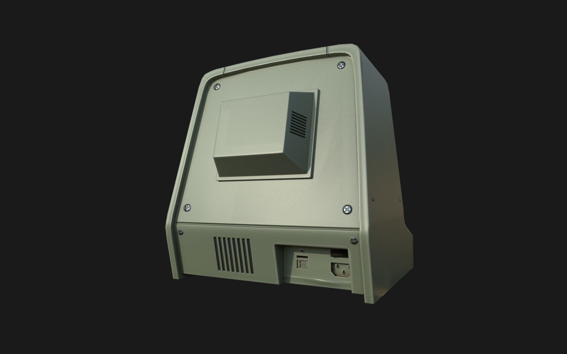 3D model Retro Stylized Computer - Tutorial Included VR / AR / low-poly ...