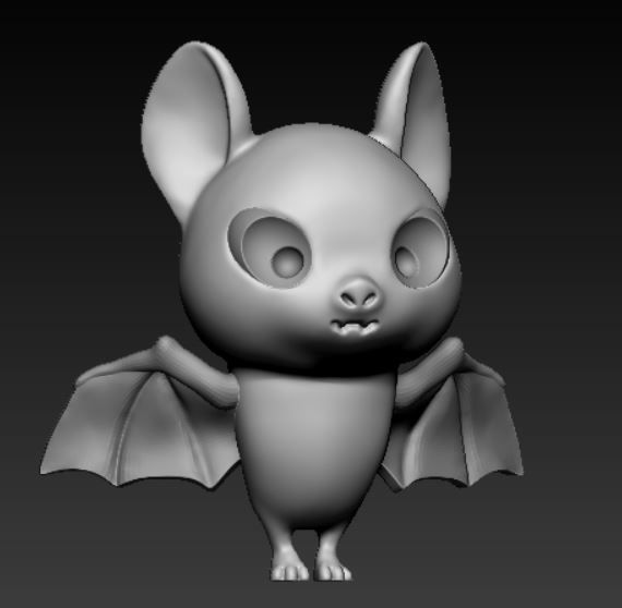 Cartoon Bat 3D model 3D printable | CGTrader