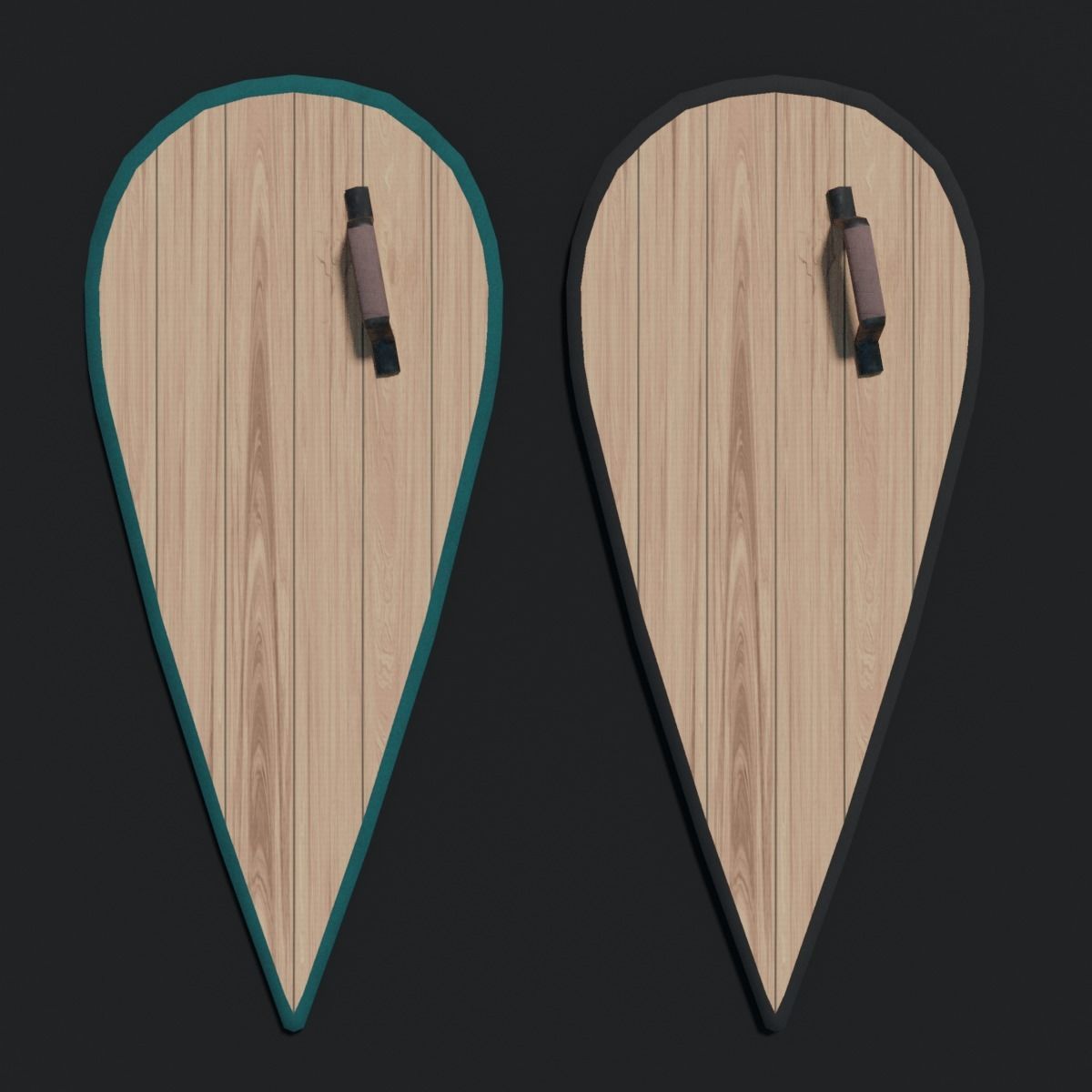 3D model Kite Shield - Flat VR / AR / low-poly | CGTrader